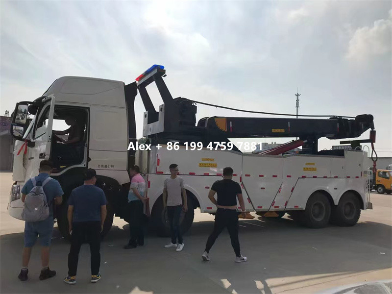 8x4 5 Stages Boom 50 Ton Rotator Wrecker With H Shape Front And Rear ...
