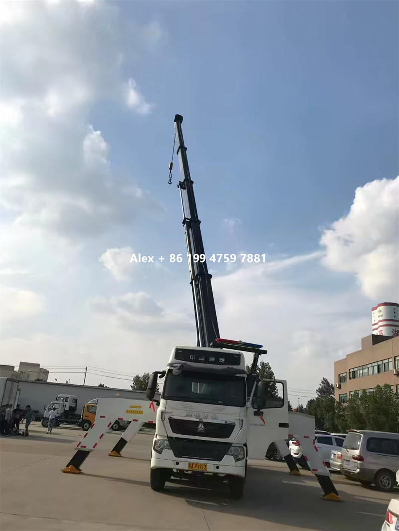 8x4 5 Stages Boom 50 Ton Rotator Wrecker With H Shape Front And Rear ...