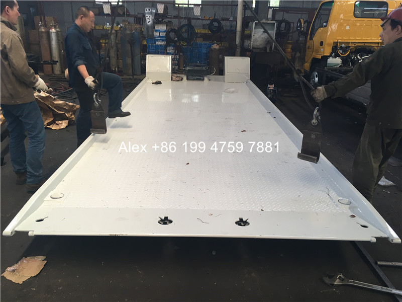 6 Tons Crane Platform Wrecker Flatbed Body Tilt Flatbed Truck Bed ...