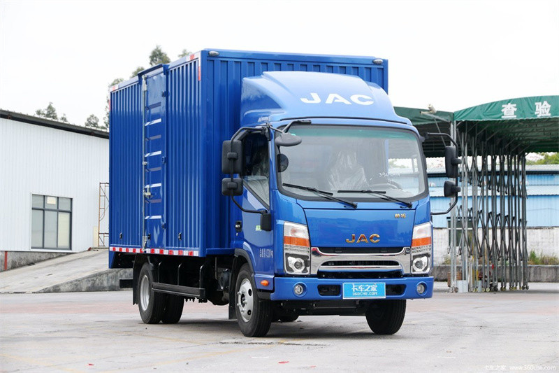 Logistics And Transportation 4x2 JAC Cargo Van Box Truck With 2 Ton 3 ...