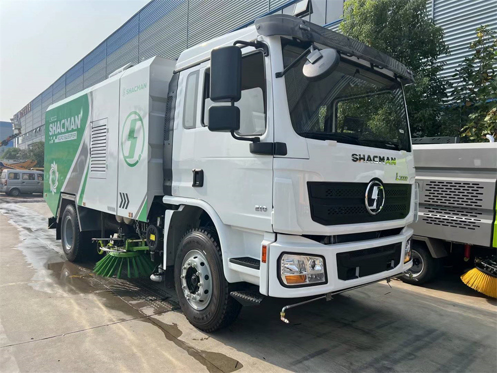 Shacman 4x2 16 Cubic Road Sweeper Advanced Sweeper Truck With High ...